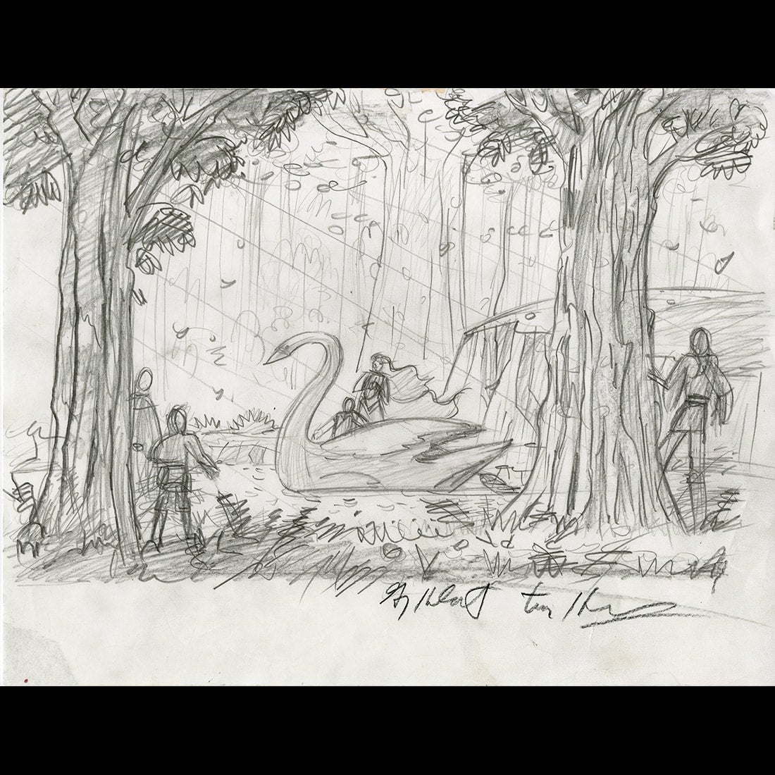 Lord of the Rings: The Swan Boat - Preliminary Sketch - Greg and Tim ...