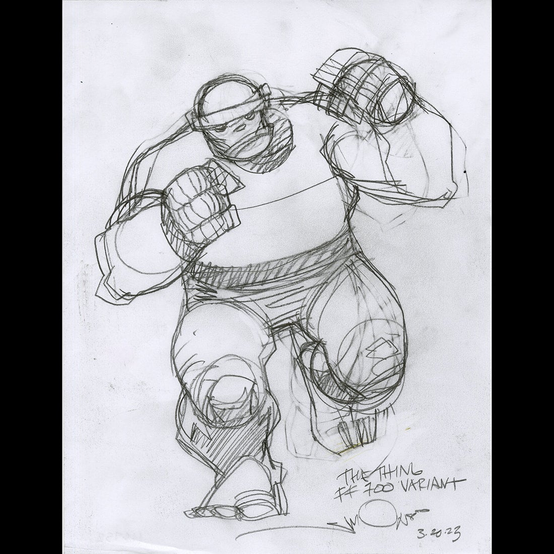 116752 - Walt Simonson - The Thing - Fantastic Four 700 Variant Sketch ...