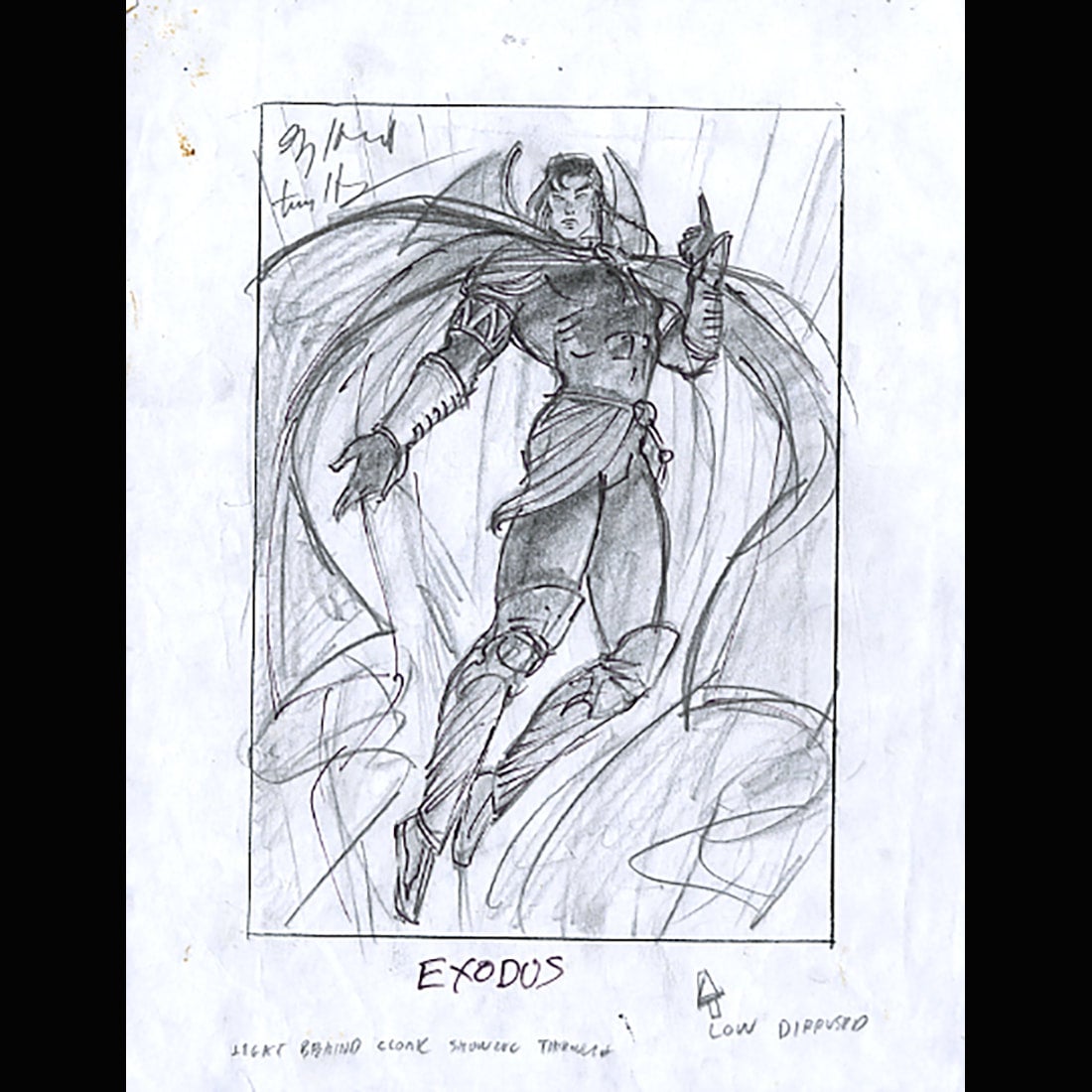 Exodus, '94 Marvel Masterpieces final Sketch - Greg and Tim Hildebrandt ...